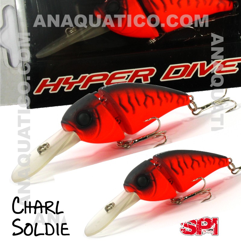 AMOSTRAS DURAS : SPI CHARLIE SOLDIER FLOAT. 7CM / 15GR MATTE RED TIGER