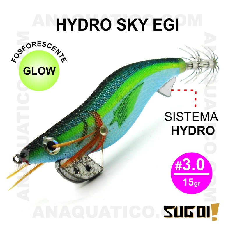 TONEIRAS / SQUID JIGS : HYDRO SKY EGI SUGOI 3.0 / 15GR - COR SLB
