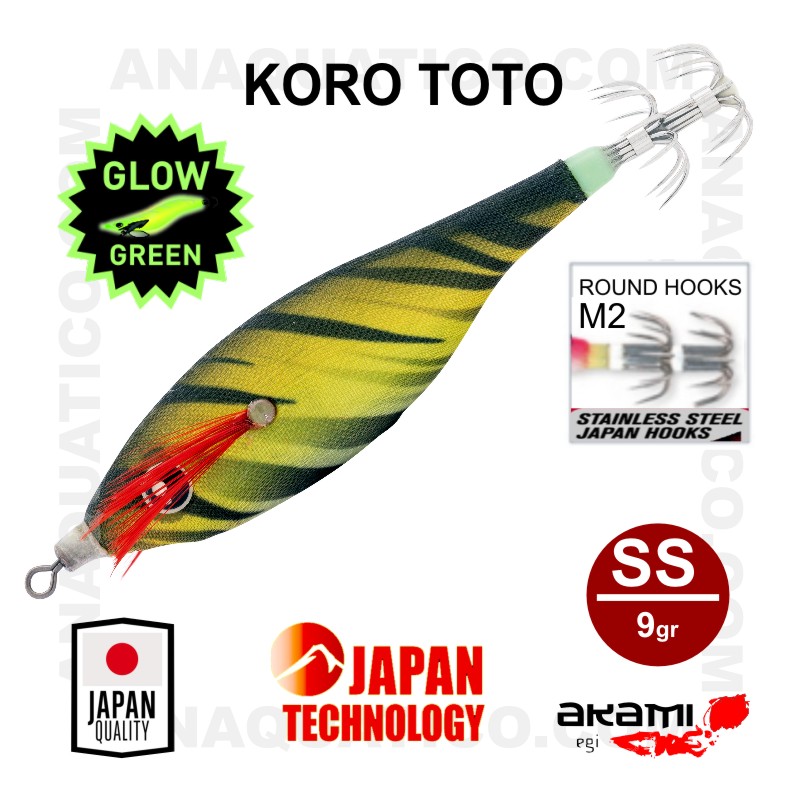 TONEIRAS / SQUID JIGS : KORO TOTO AKAMI SS - 6CM / 9GR - COR KRY