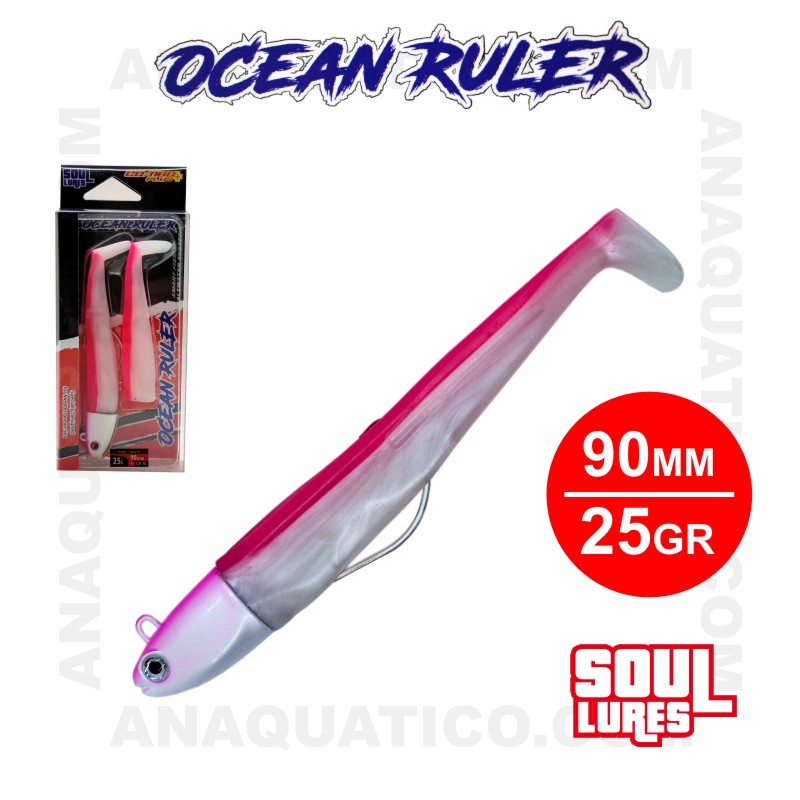 AMOSTRAS MOLES : OCEAN RULER COMBO PLUS 90MM / 25GR C/ 2 PCS COR 02