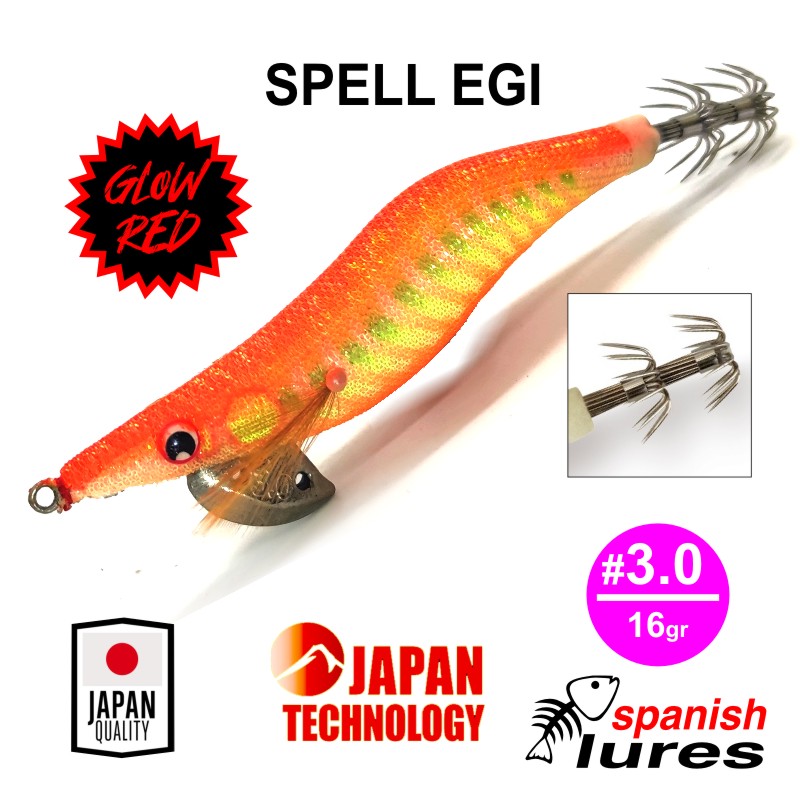 TONEIRAS / SQUID JIGS : SPELL EGI SPANISH LURES 3.0/ 16GR - COR SO