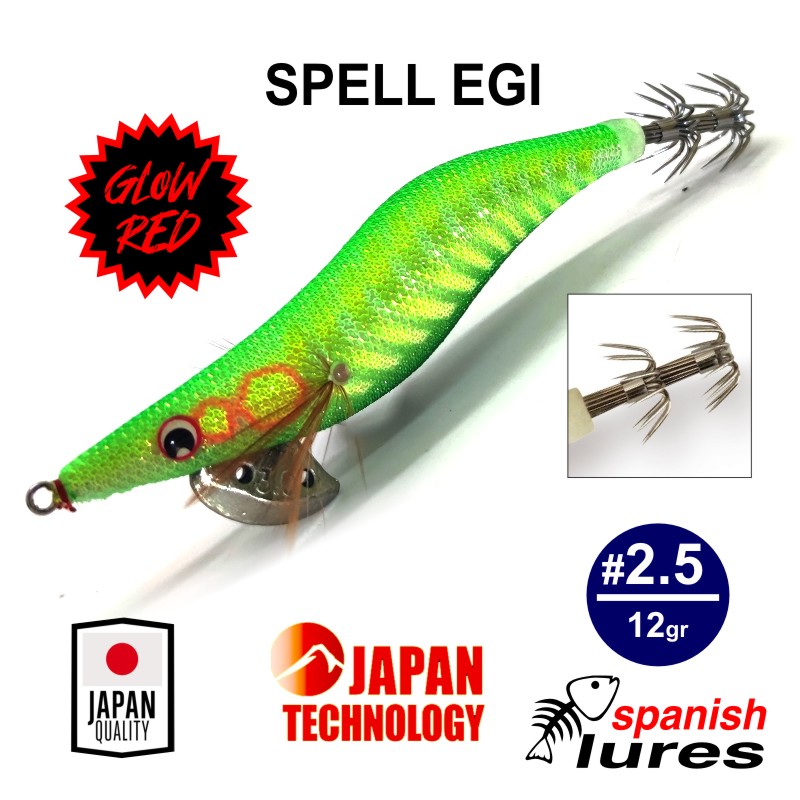 TONEIRAS / SQUID JIGS : SPELL EGI SPANISH LURES 2.5/ 12GR - COR SG