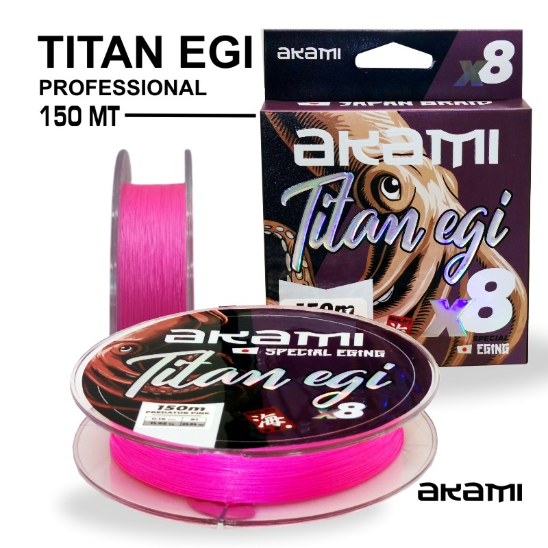 Linha Trançada Akami Titan Egi 8 Fios PE – Rosa (Pink) | Sensibilidade ...
