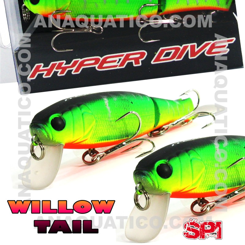 AMOSTRAS DURAS : SPI WILLOW TAIL FLOAT. 11CM / 15GR MATTE CHART TIGER