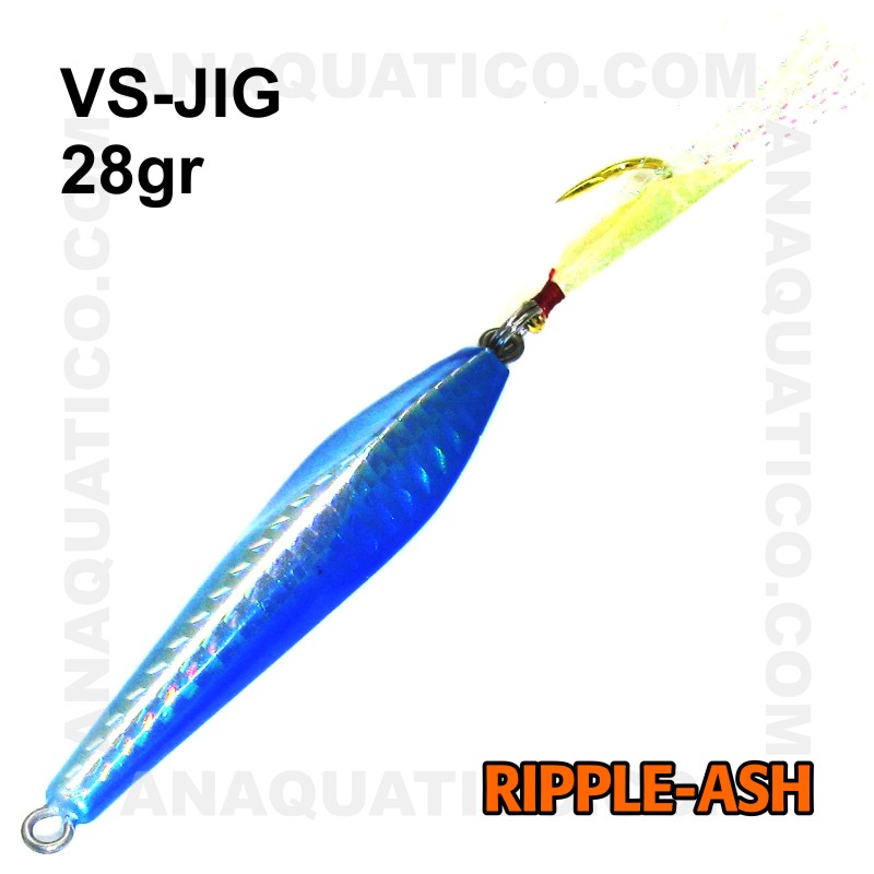 AMOSTRAS ZAGAIAS / JIGS : ZAGAIA RIPPLE ASH VS JIG 6.4 CM / 28 GR BLUE
